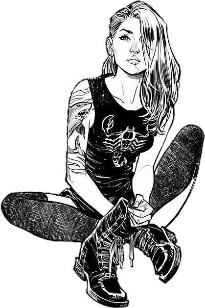 Punk Rocker Drawing